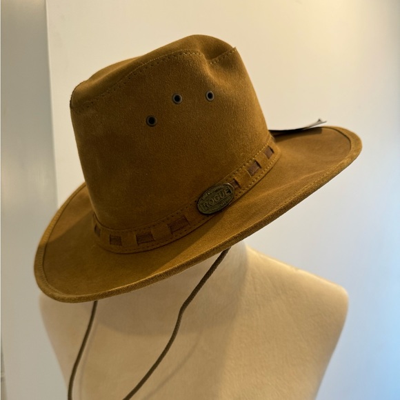 Rogue | Accessories | Nwt Rogue Tan Suede Leather Hat | Poshmark